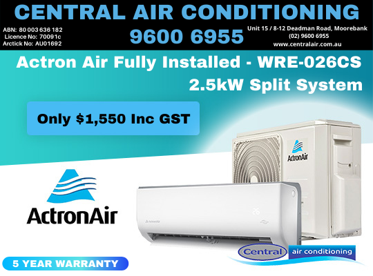 Central Air | Supply & Installation of Air Conditioning Systems in Sydney